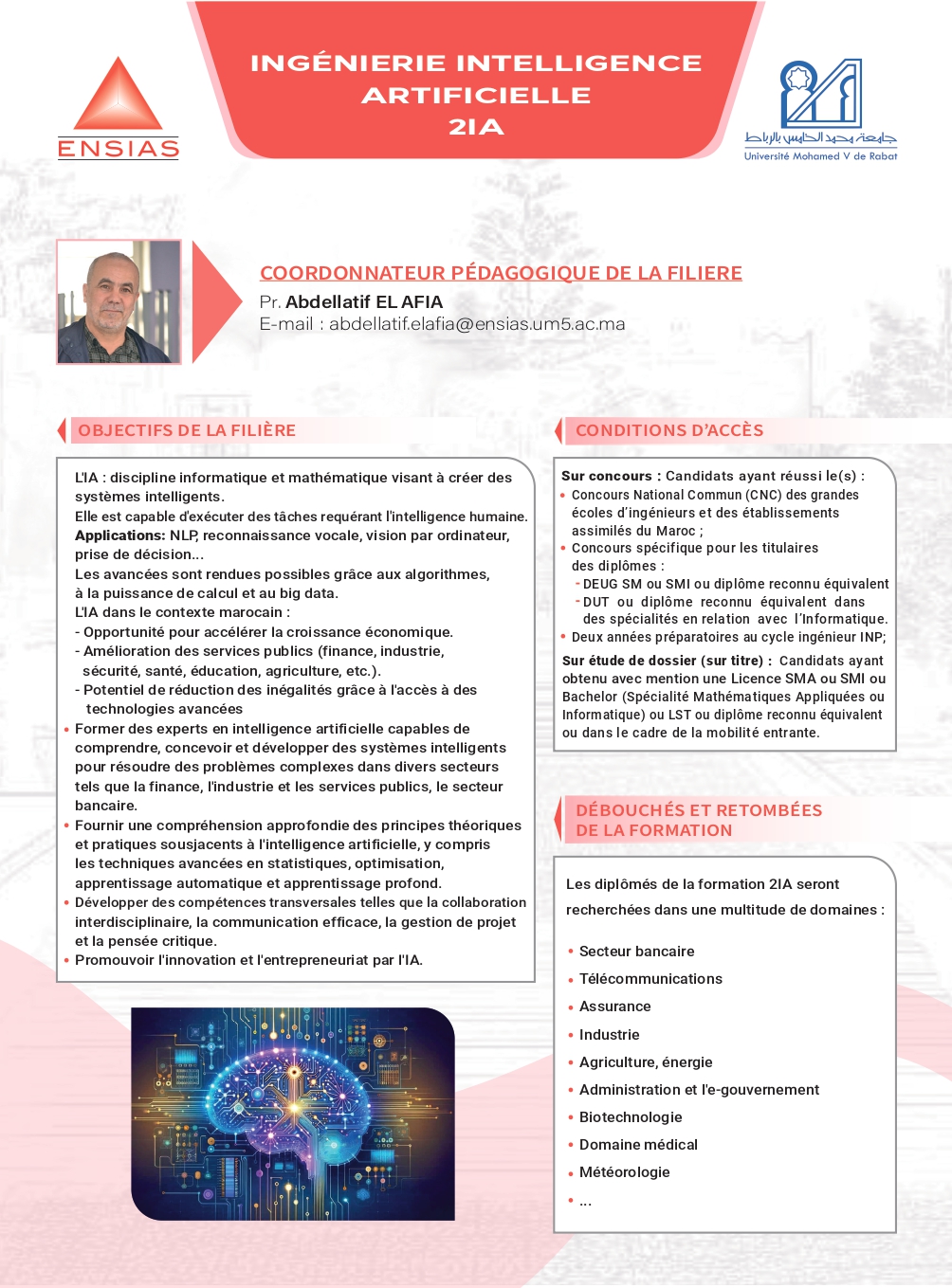 Ingénierie Intelligence Artificielle (2IA) | ENSIAS